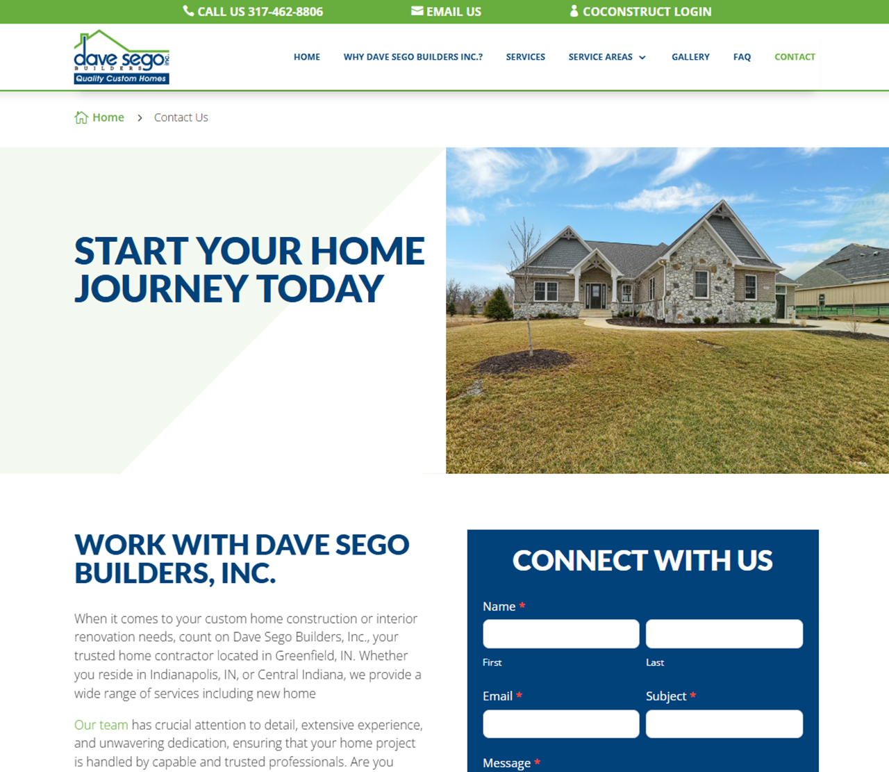 Dave Sego Builders - Heck Yeah Web Design